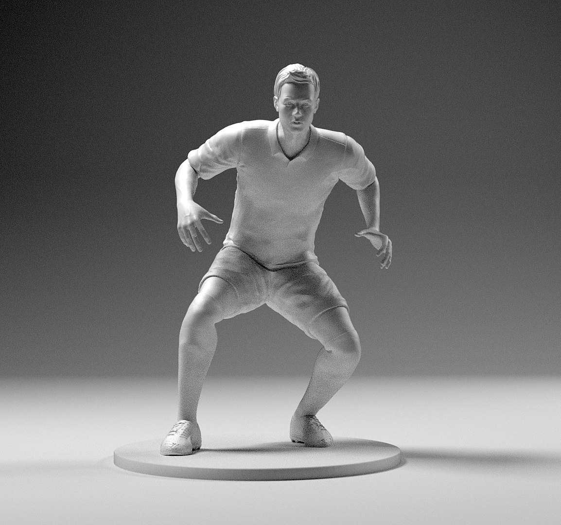 Footballer 02 Goalkeeper Pose 3D Model - TurboSquid 1248506