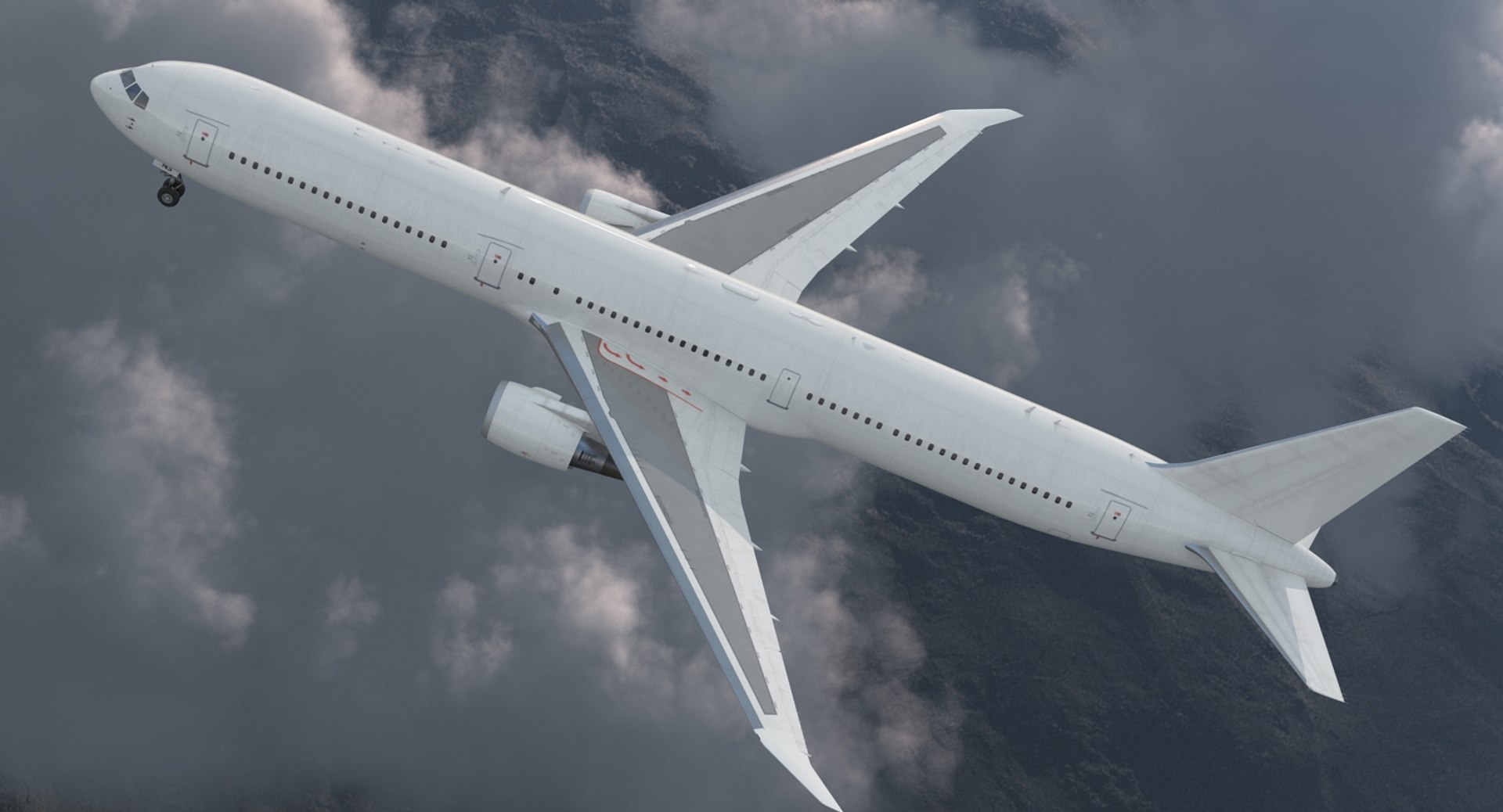Boeing 767-400er generic rigged 3D model - TurboSquid 1234462