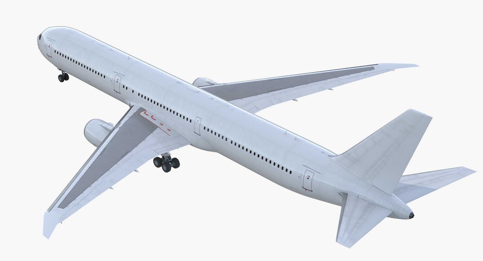Boeing 767-400er generic rigged 3D model - TurboSquid 1234462