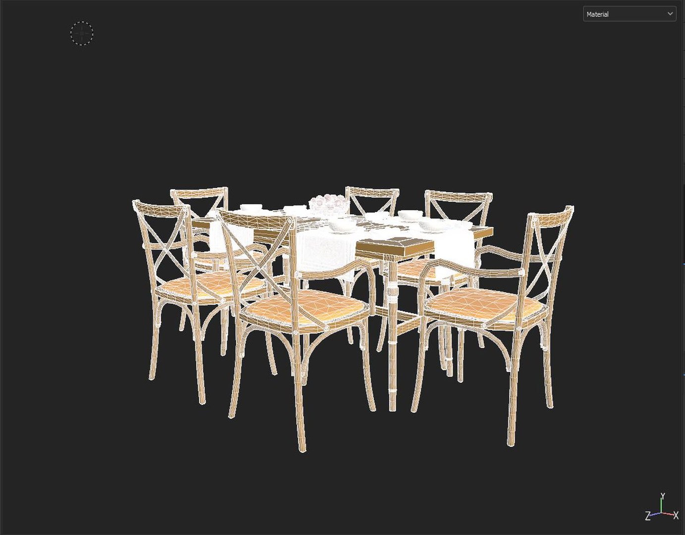 3D Model Dinner Table - TurboSquid 2108133