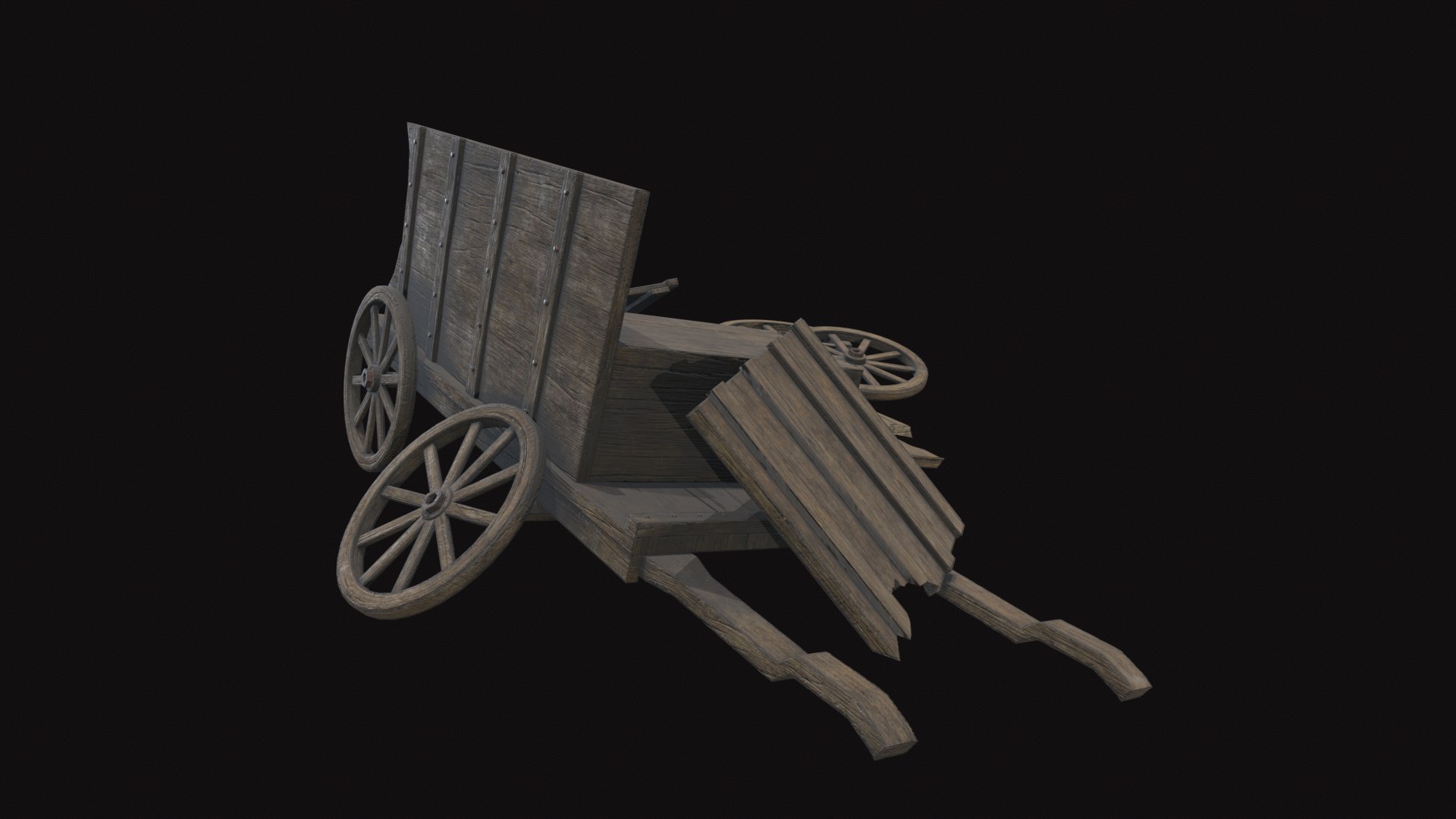 Medieval Carriage 13 3D Model - TurboSquid 2306604