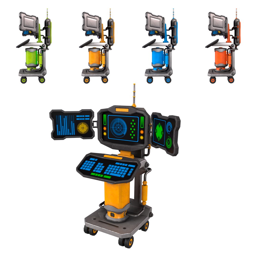 3D SCI-FI PC Monitor - TurboSquid 2433743