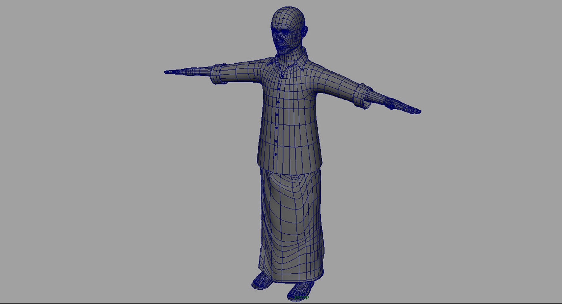 3D Traditional Dress Man Model - TurboSquid 1535983