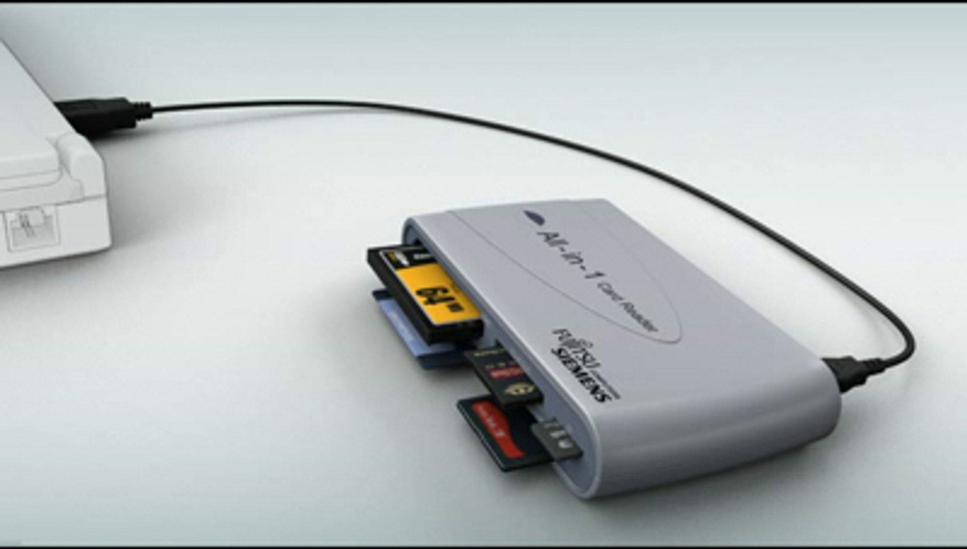 3d Model All-in-one Card Reader