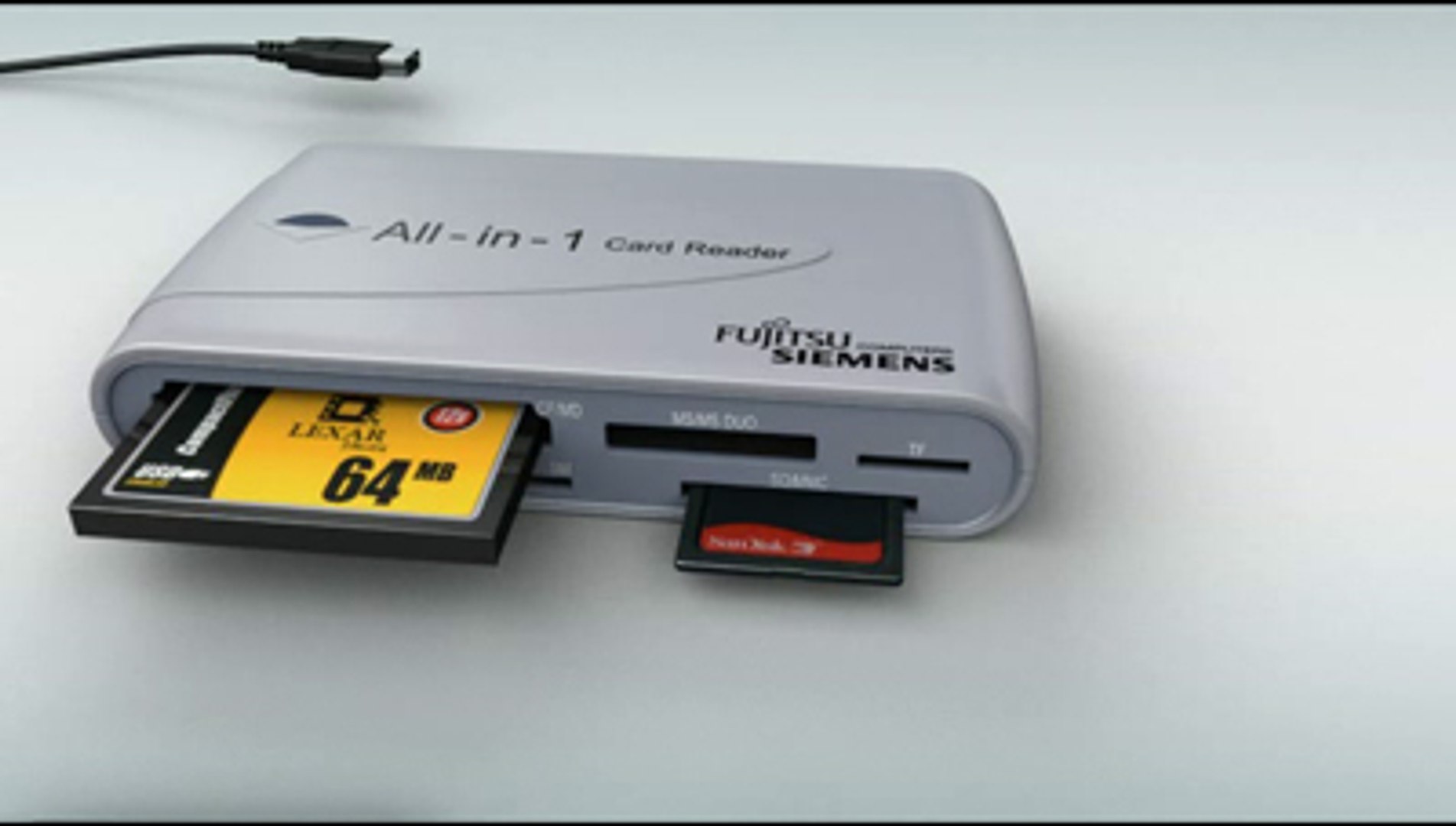 3d Model All-in-one Card Reader