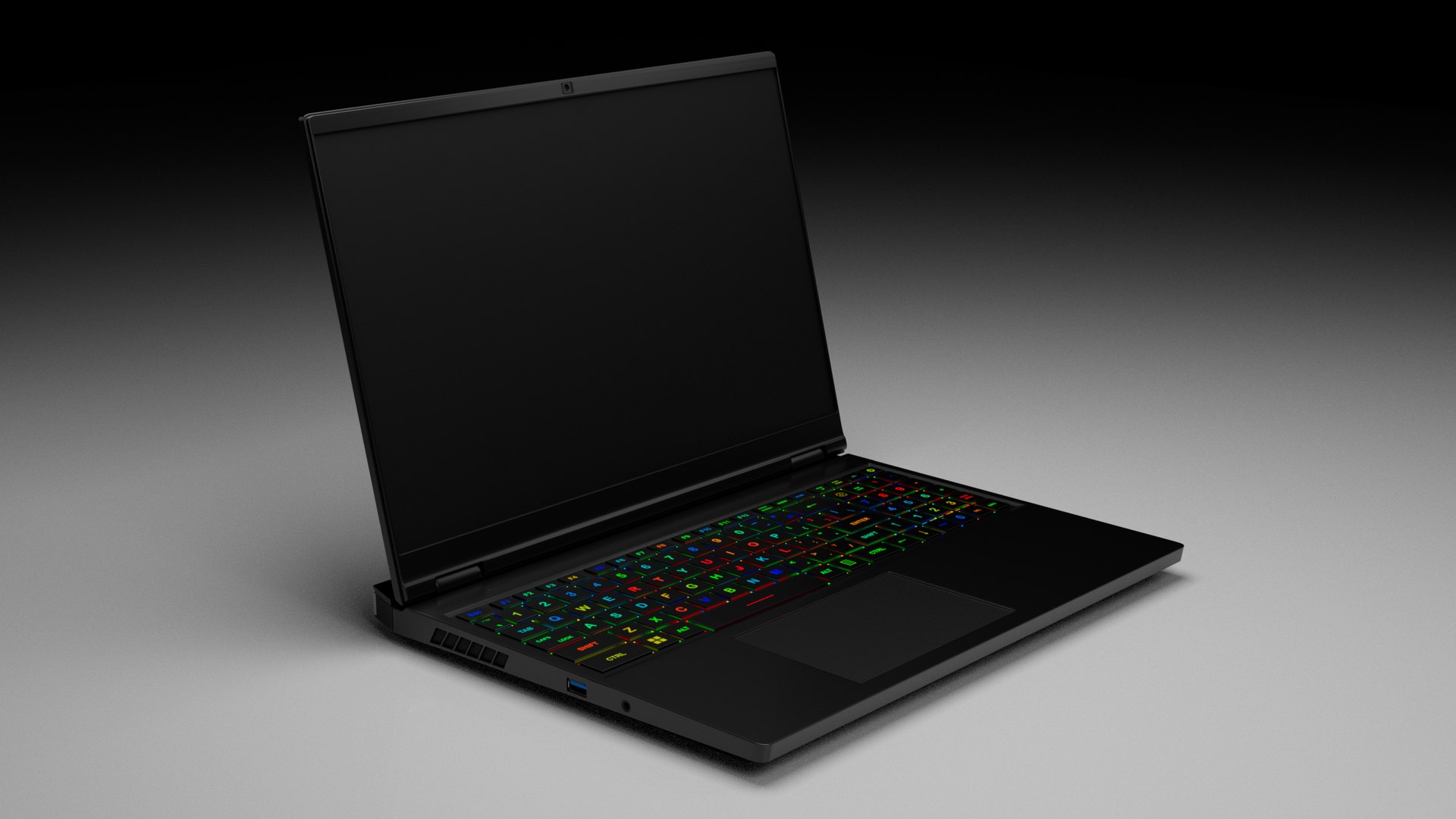 3D Gaming Laptop RGB - TurboSquid 2167119