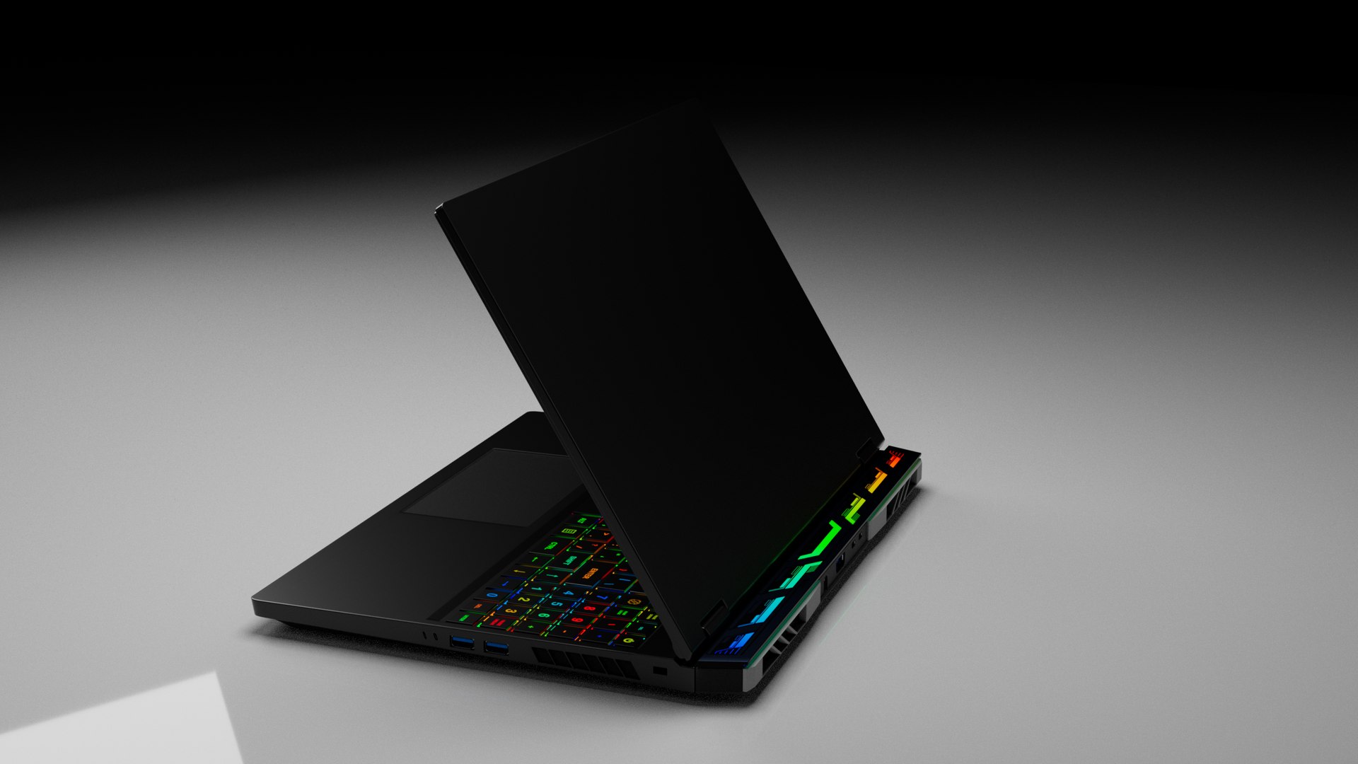 3D Gaming Laptop RGB - TurboSquid 2167119