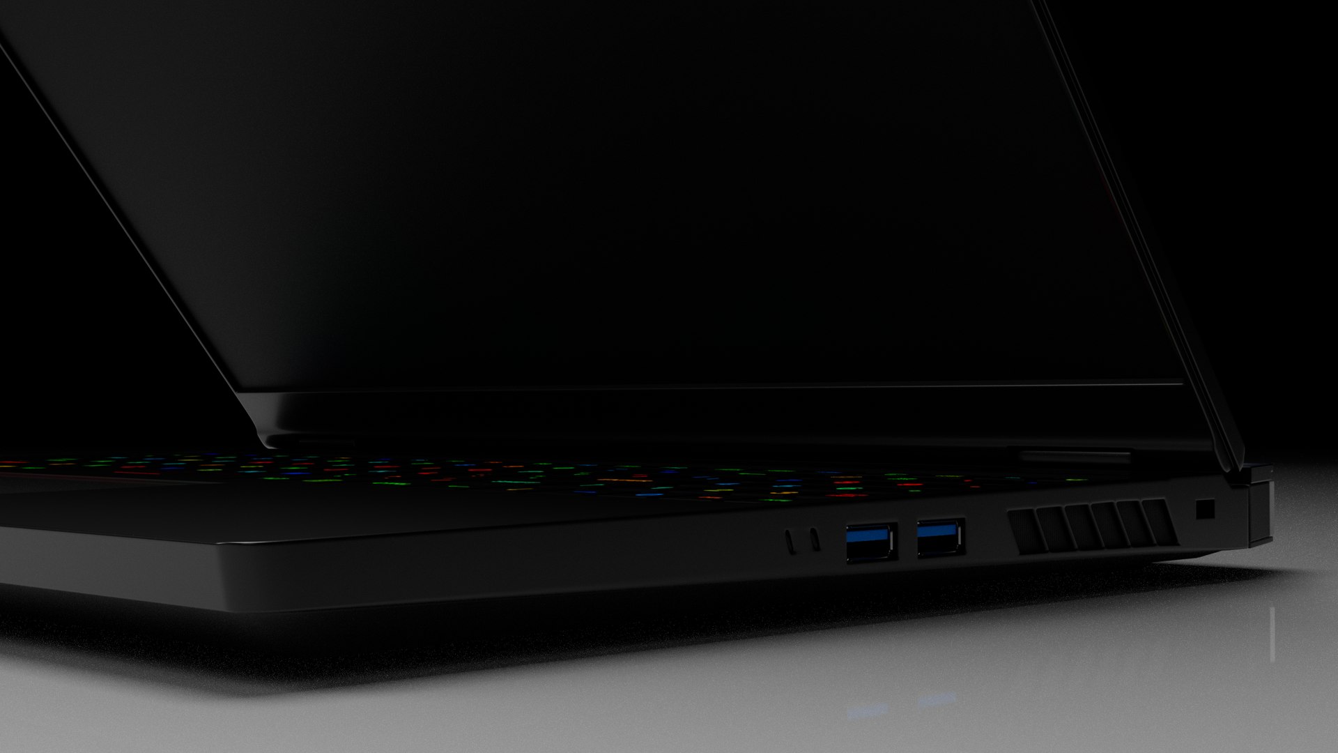 3D Gaming Laptop RGB - TurboSquid 2167119