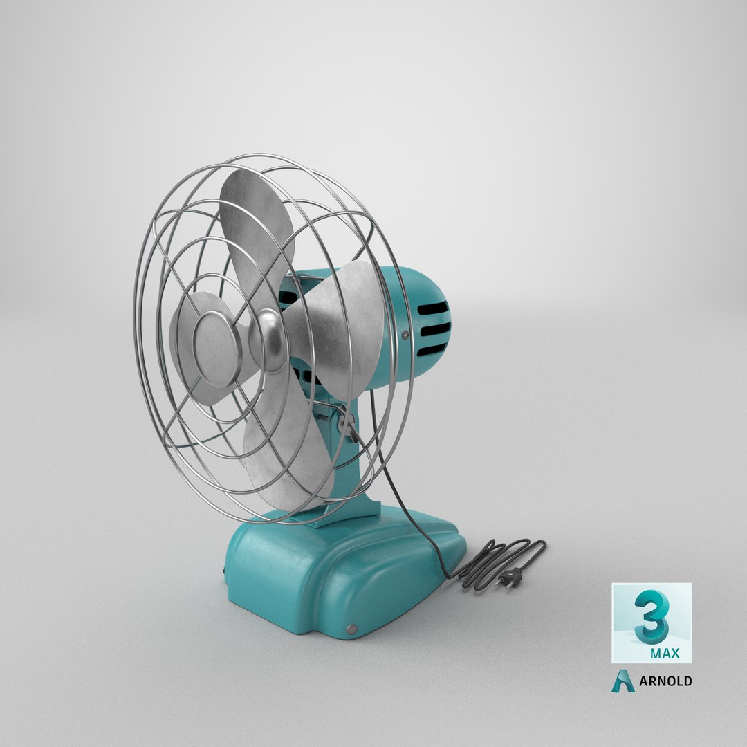 3D Retro Table Fan Model - TurboSquid 1795796