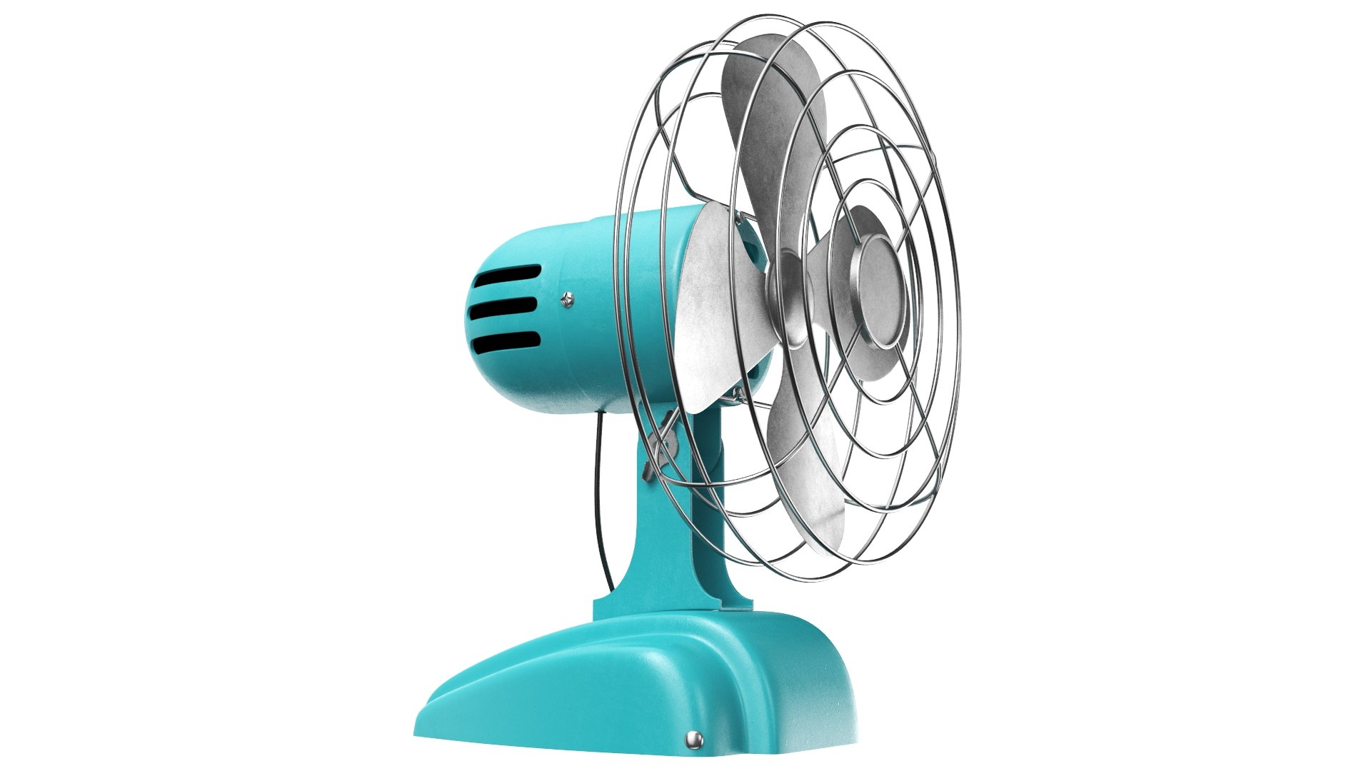 3D Retro Table Fan Model - TurboSquid 1795796