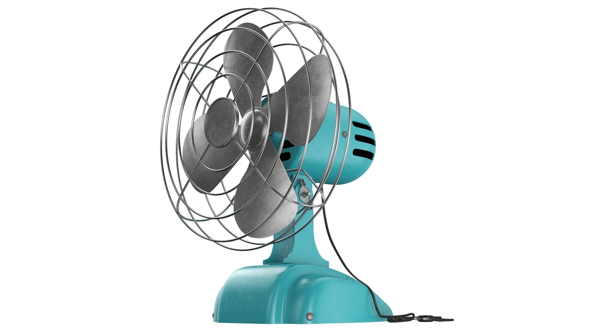3D Retro Table Fan Model - TurboSquid 1795796