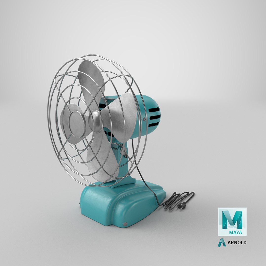 3D Retro Table Fan Model - TurboSquid 1795796