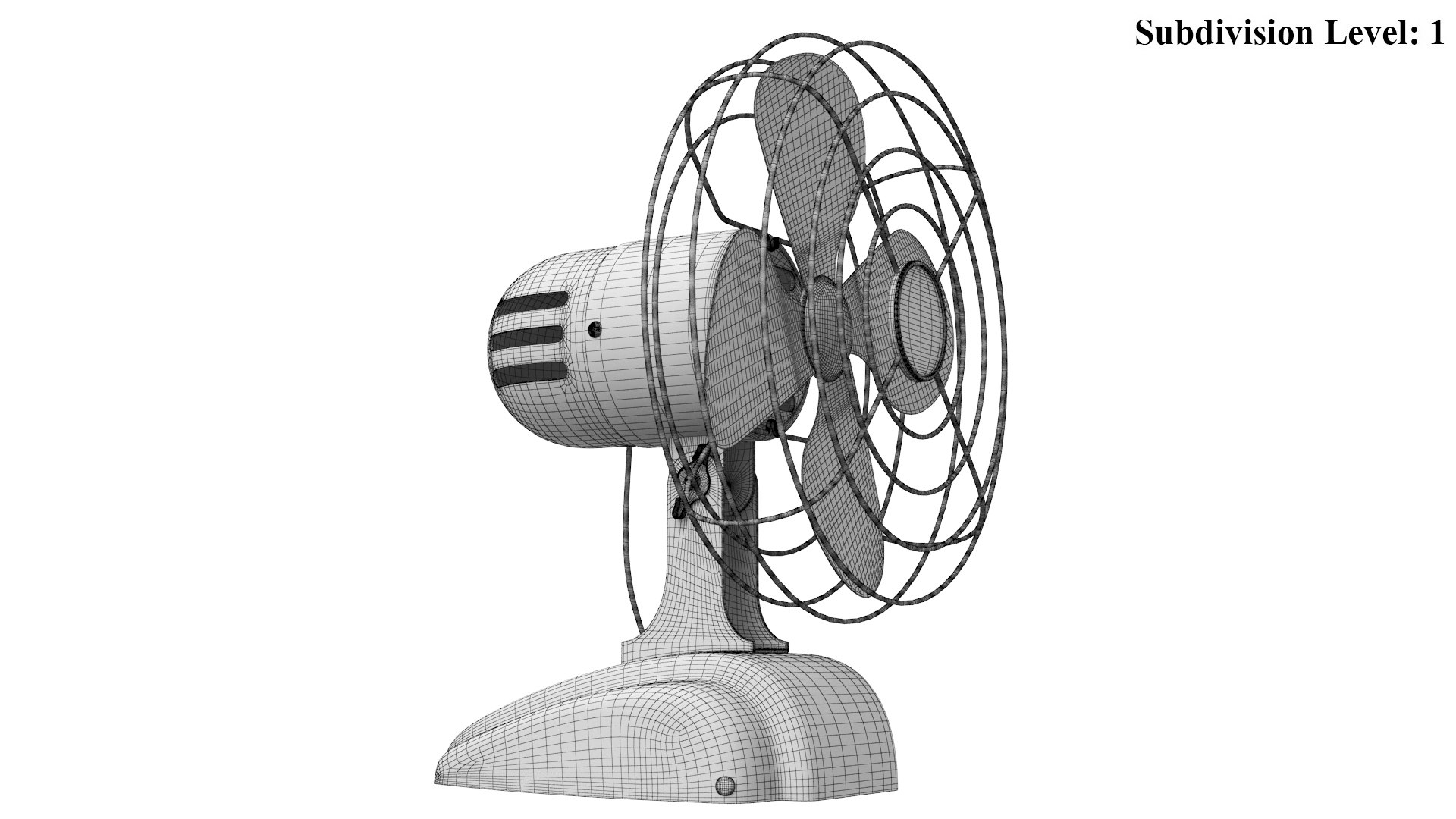 3D Retro Table Fan Model - TurboSquid 1795796