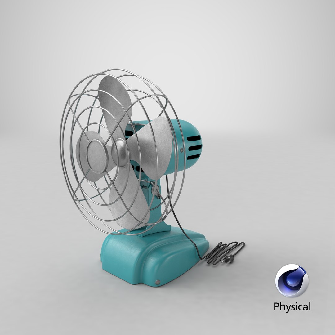 3D Retro Table Fan Model - TurboSquid 1795796