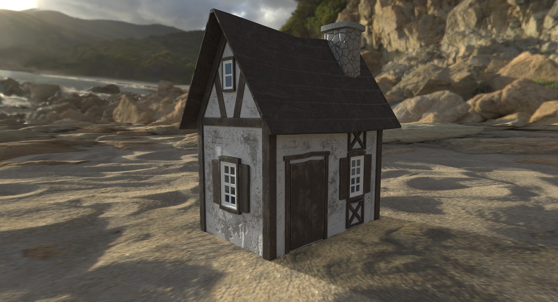 3D model cottage architecture - TurboSquid 1263933