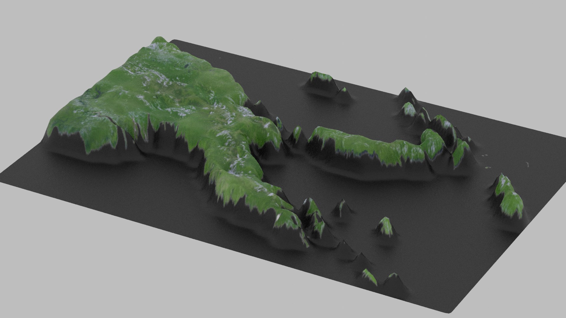 Papua New Guinea Map Country 3D - TurboSquid 2076302