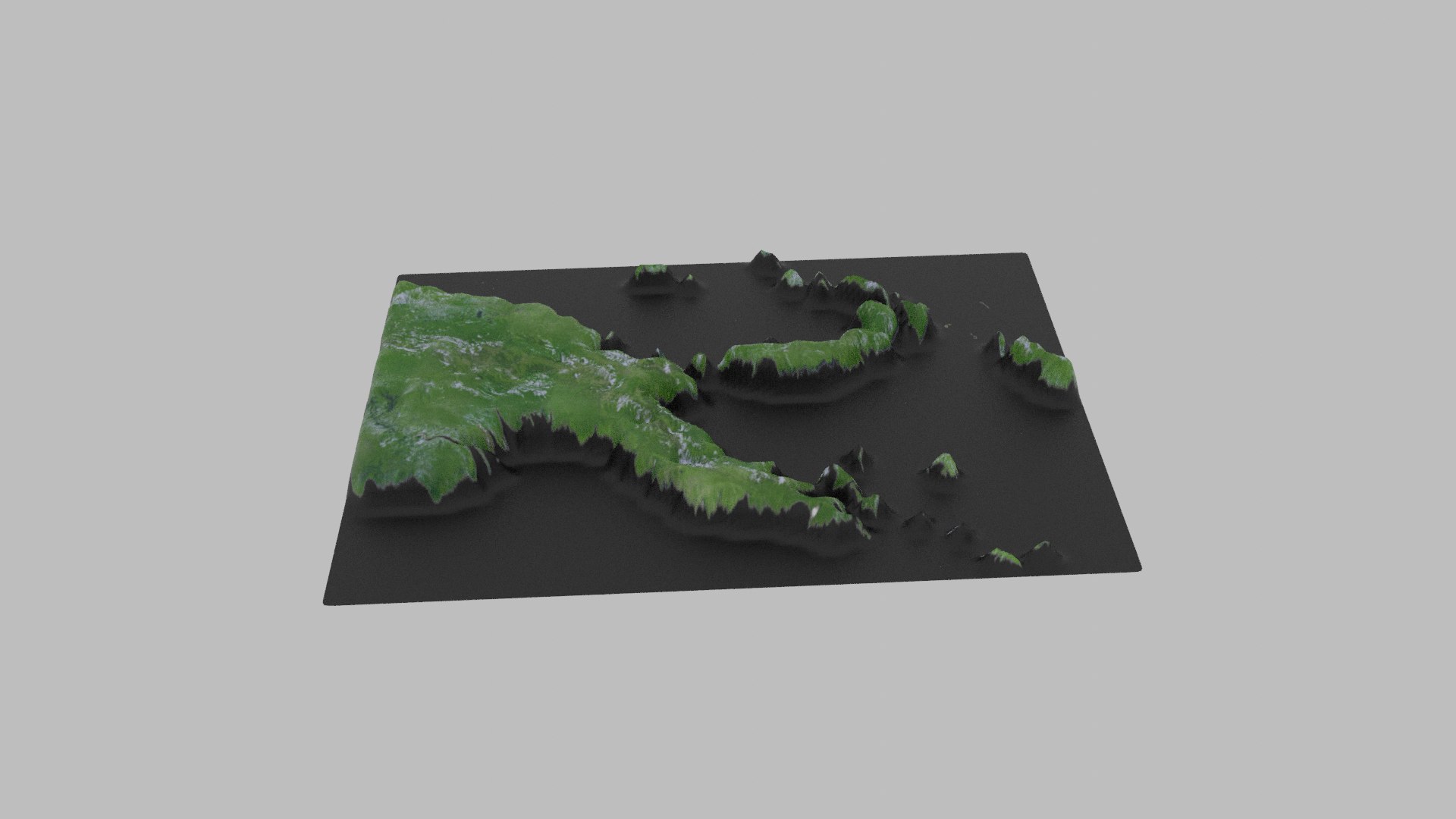 Papua New Guinea Map Country 3D - TurboSquid 2076302