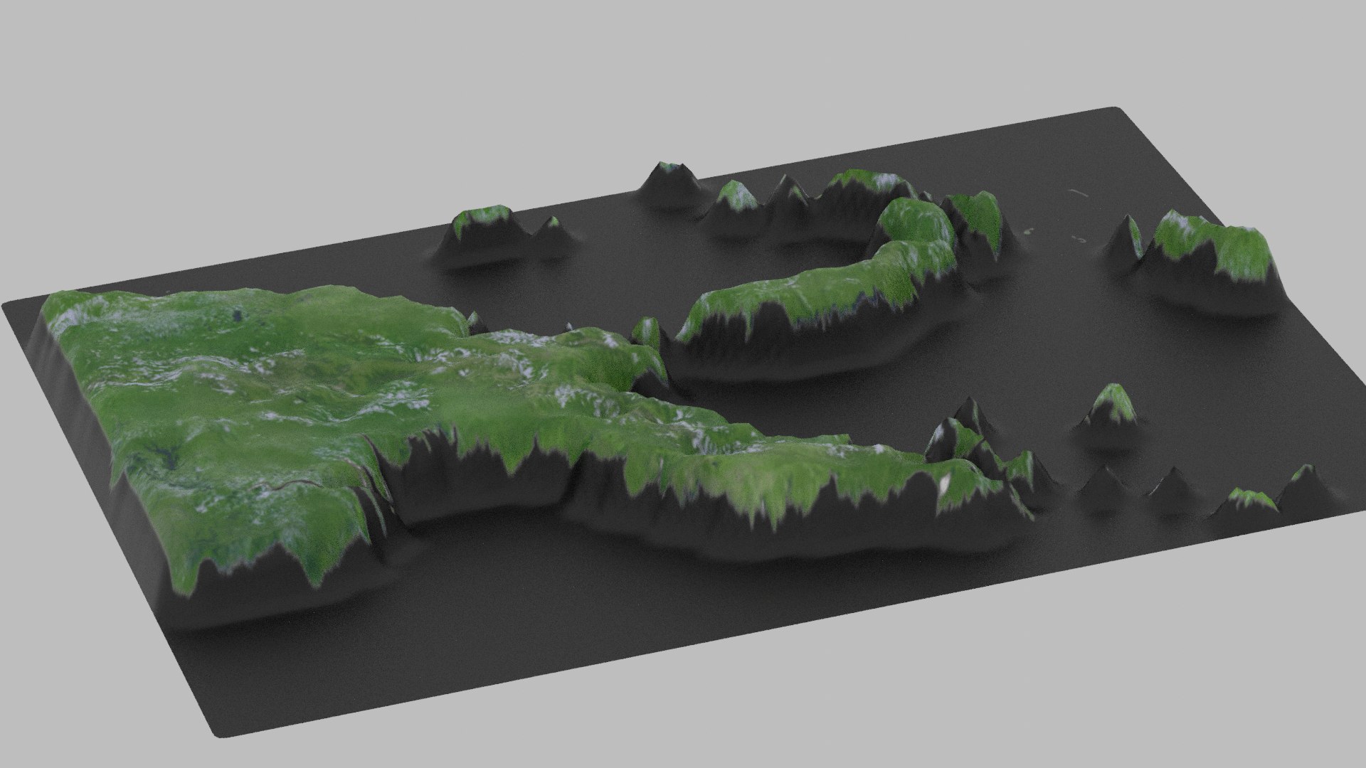 Papua New Guinea Map Country 3D - TurboSquid 2076302
