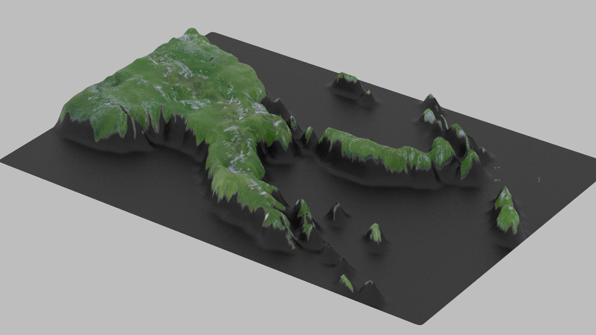 Papua New Guinea Map Country 3D - TurboSquid 2076302