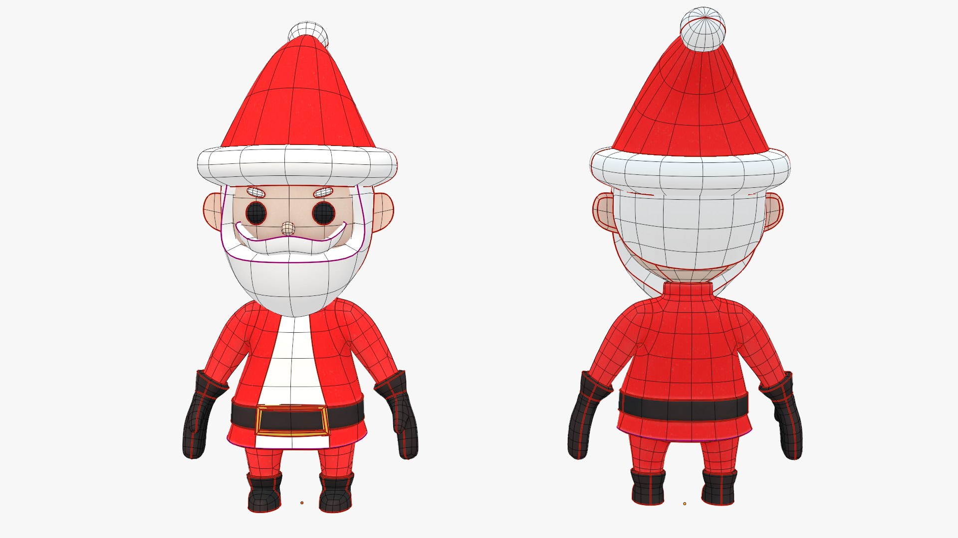 Fluffy Santa Suit 3D Model - TurboSquid 1995555