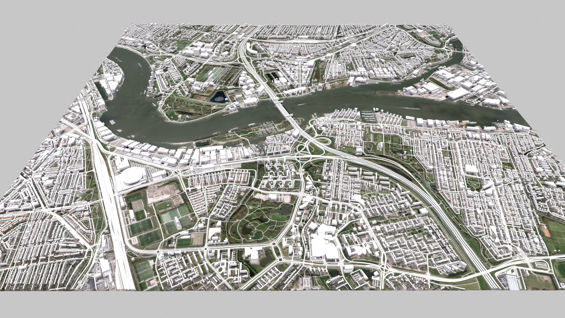 3D Cityscape Rotterdam Holland - TurboSquid 2205922