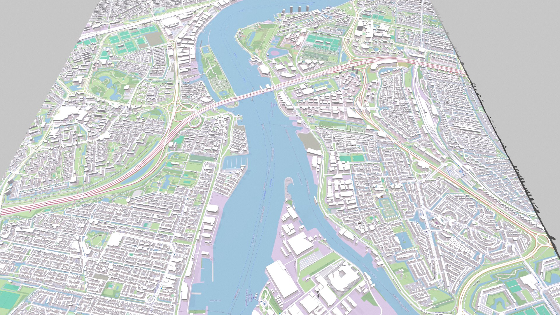 3D Cityscape Rotterdam Holland - TurboSquid 2205922