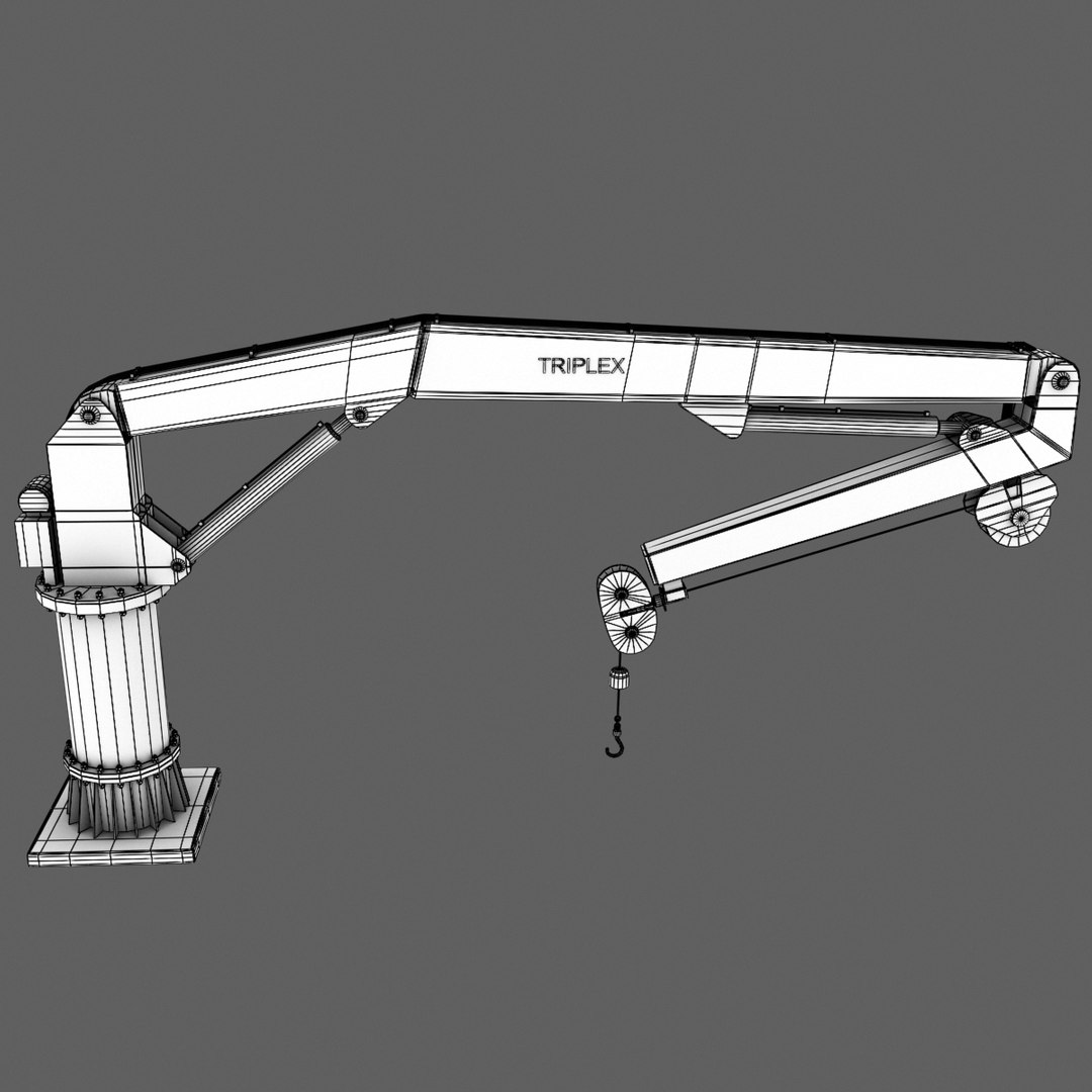 3dsmax Deck Crane