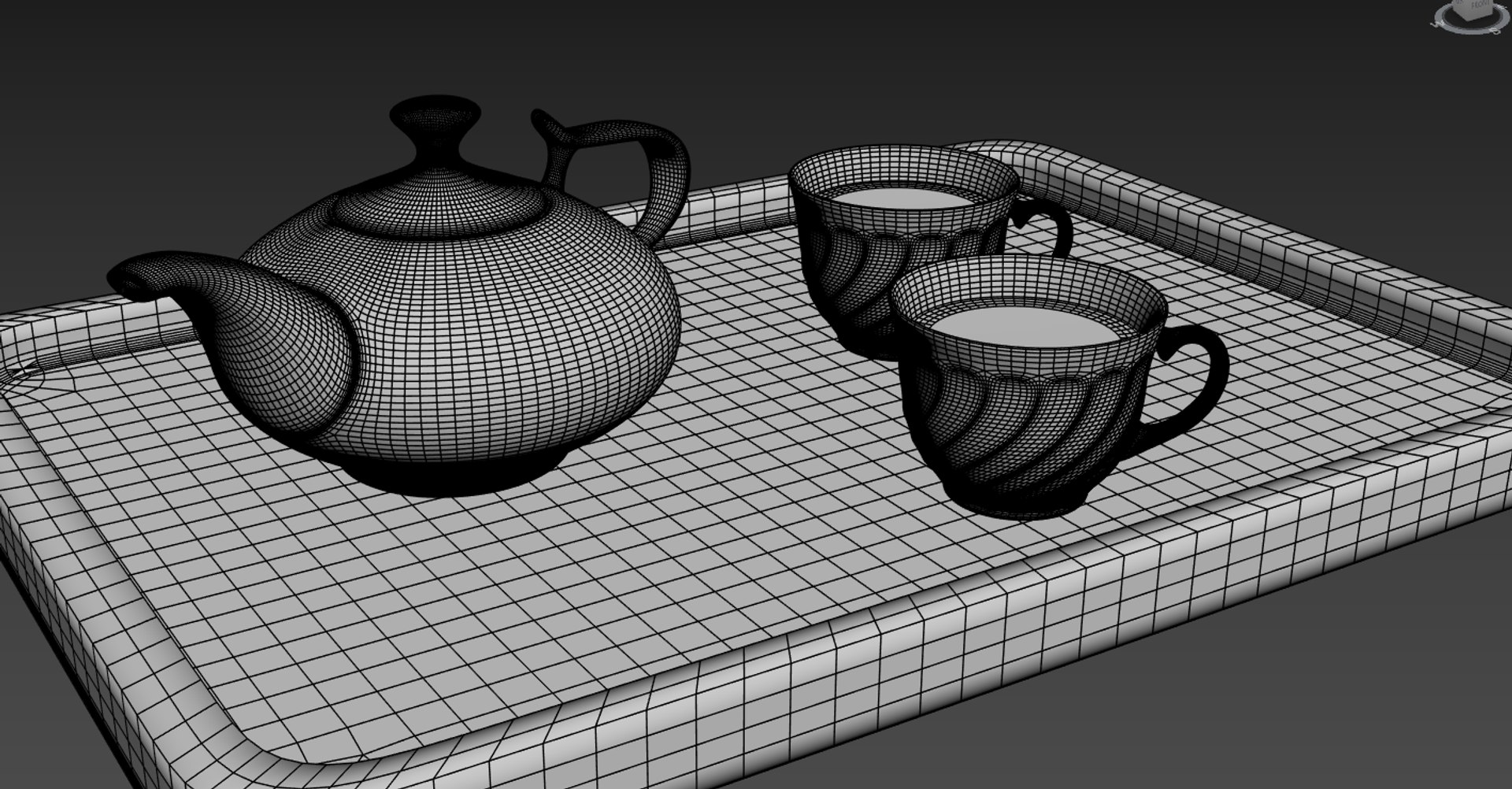 3D Tea Set - TurboSquid 1478798
