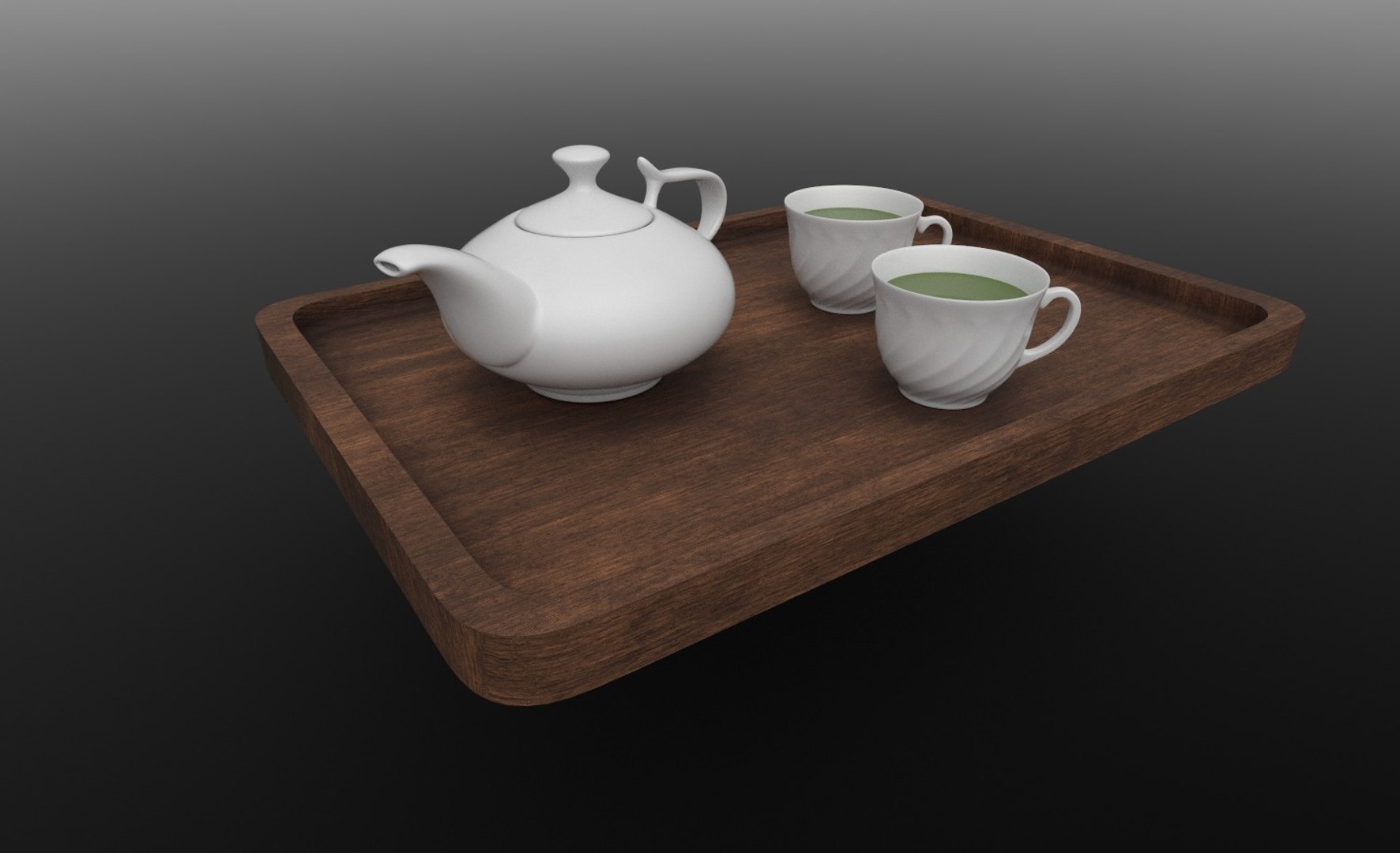 3D Tea Set - TurboSquid 1478798