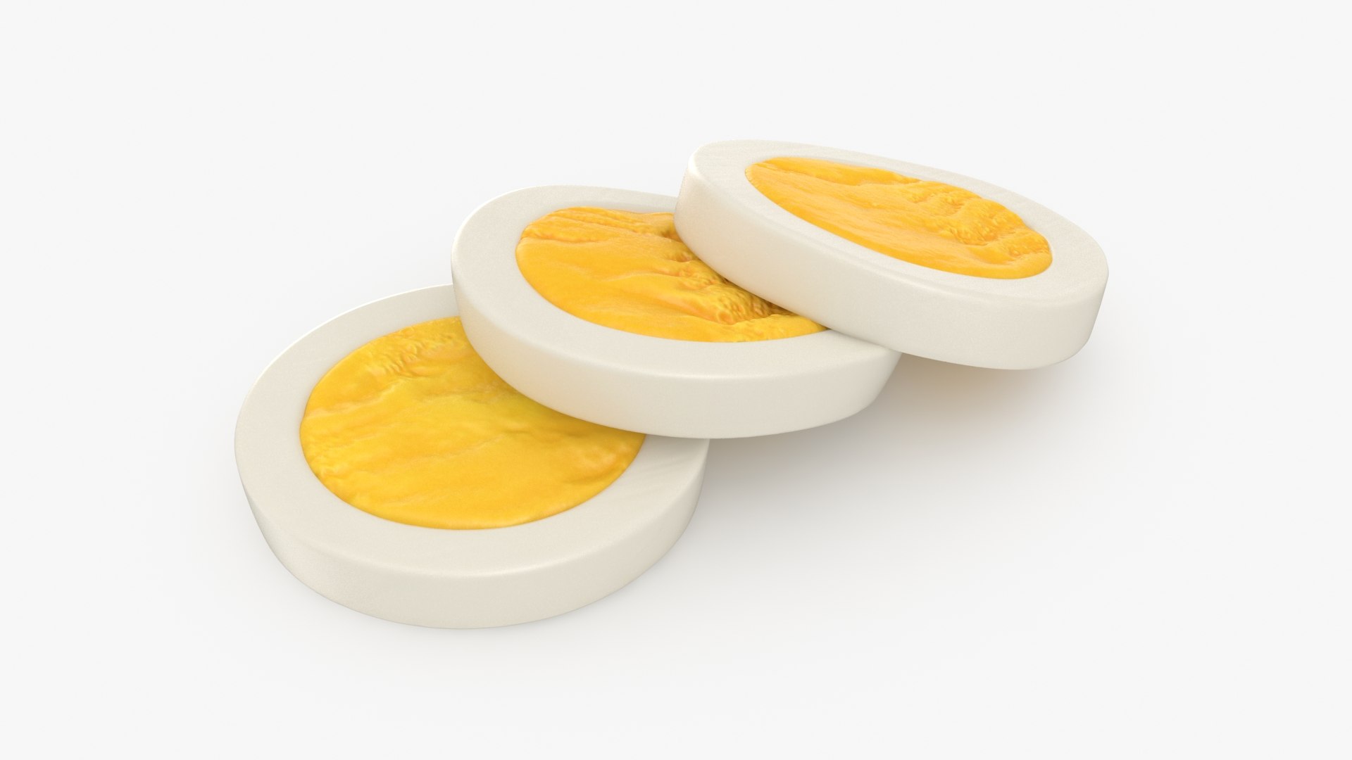 3D Sliced Boiled Egg - TurboSquid 2169532