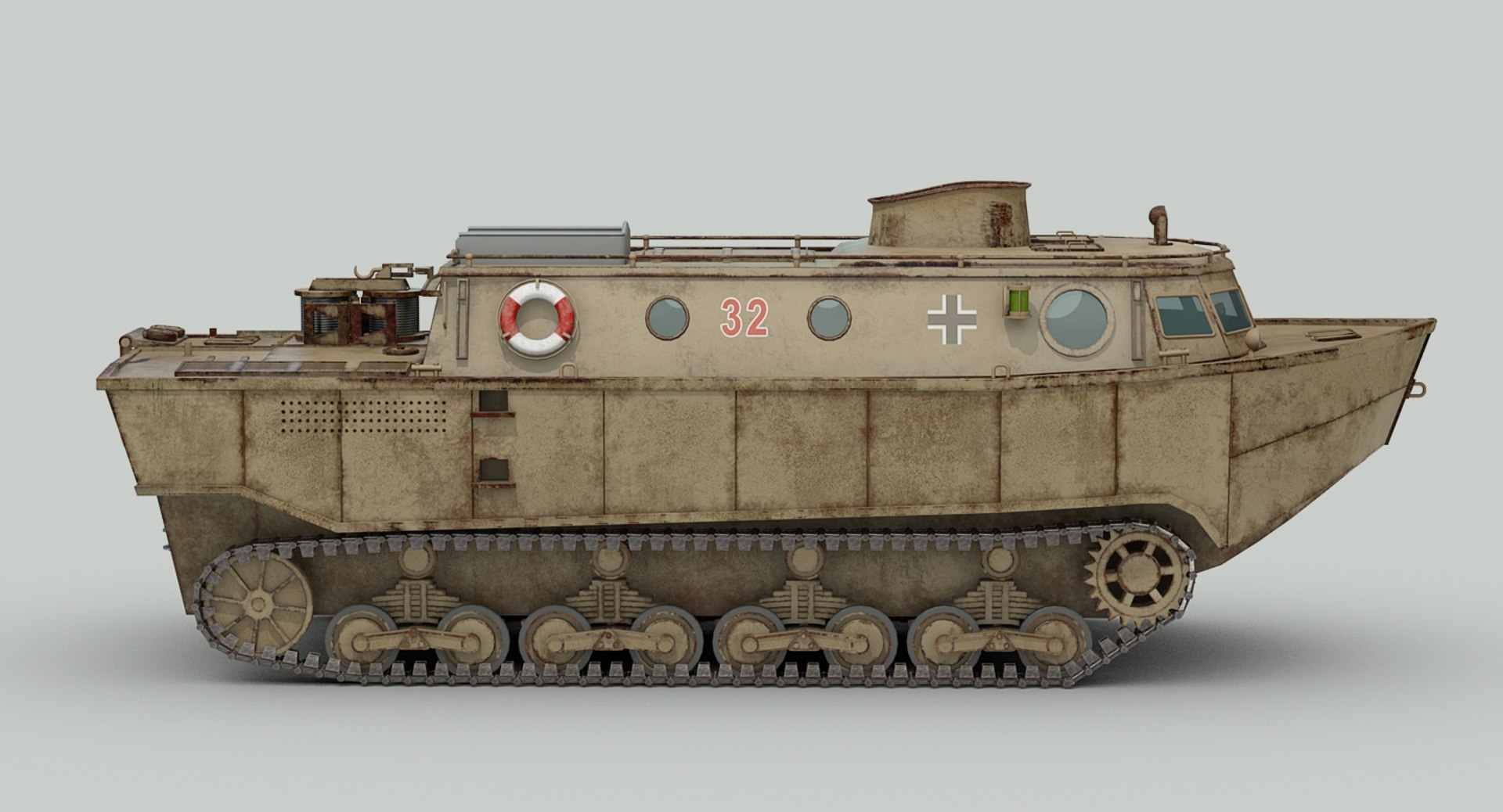 Ww2 German Landwasserschlepper 3D - TurboSquid 1404440