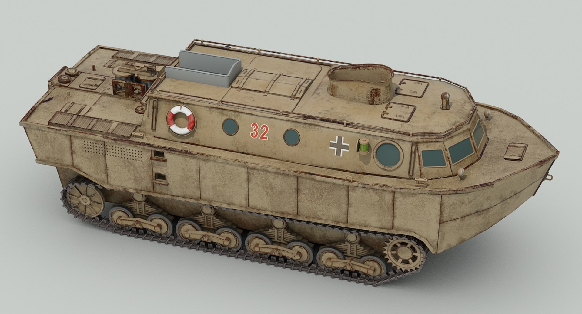 Ww2 German Landwasserschlepper 3D - TurboSquid 1404440