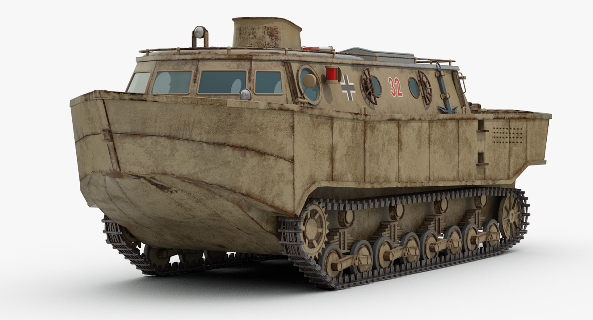 Ww2 German Landwasserschlepper 3D - TurboSquid 1404440