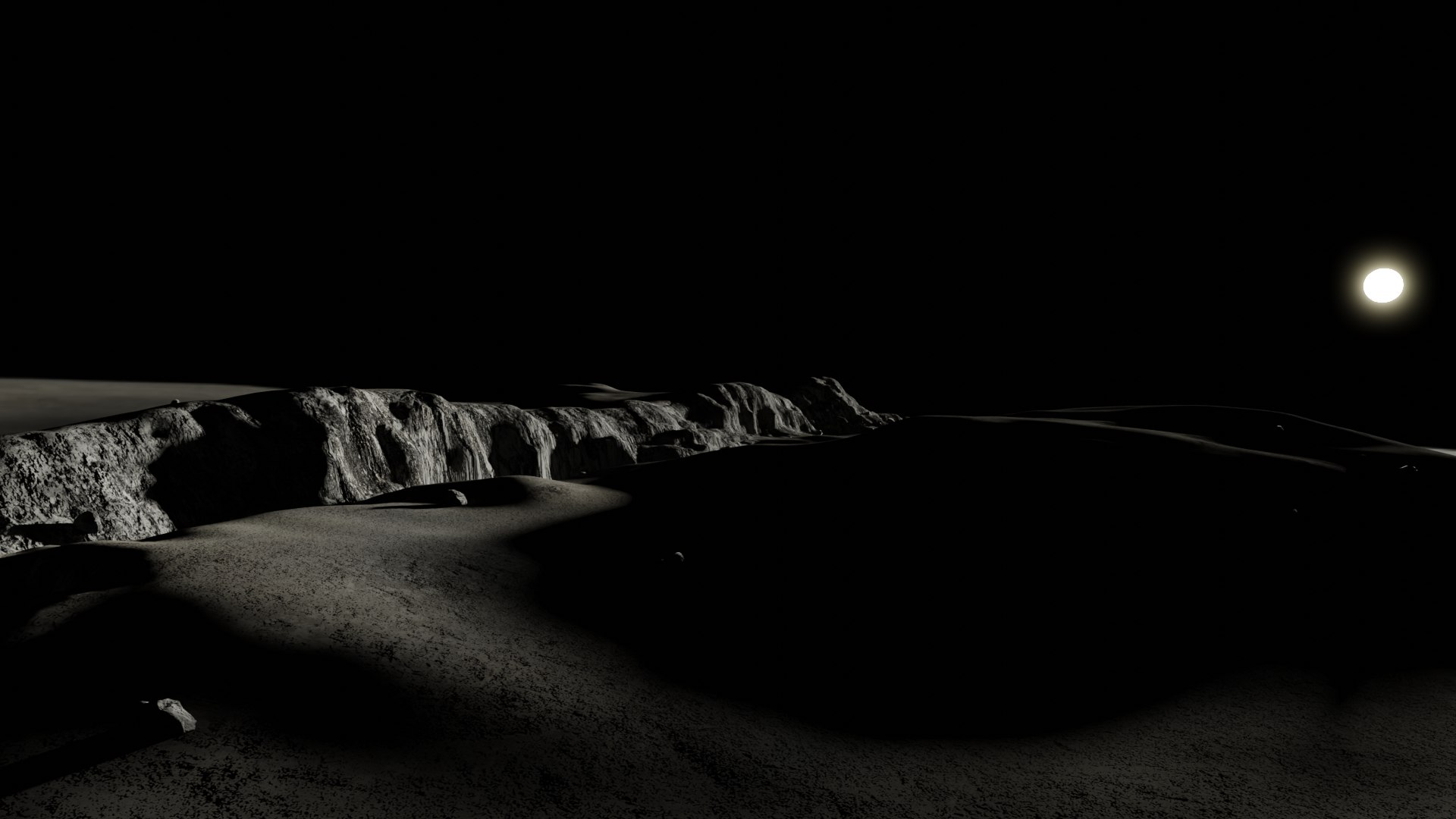 PBR Photorealistic Lunar Surface 3D Model - TurboSquid 1981655