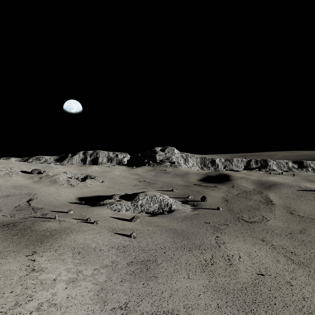 PBR Photorealistic Lunar Surface Model 3D - TurboSquid 1981655