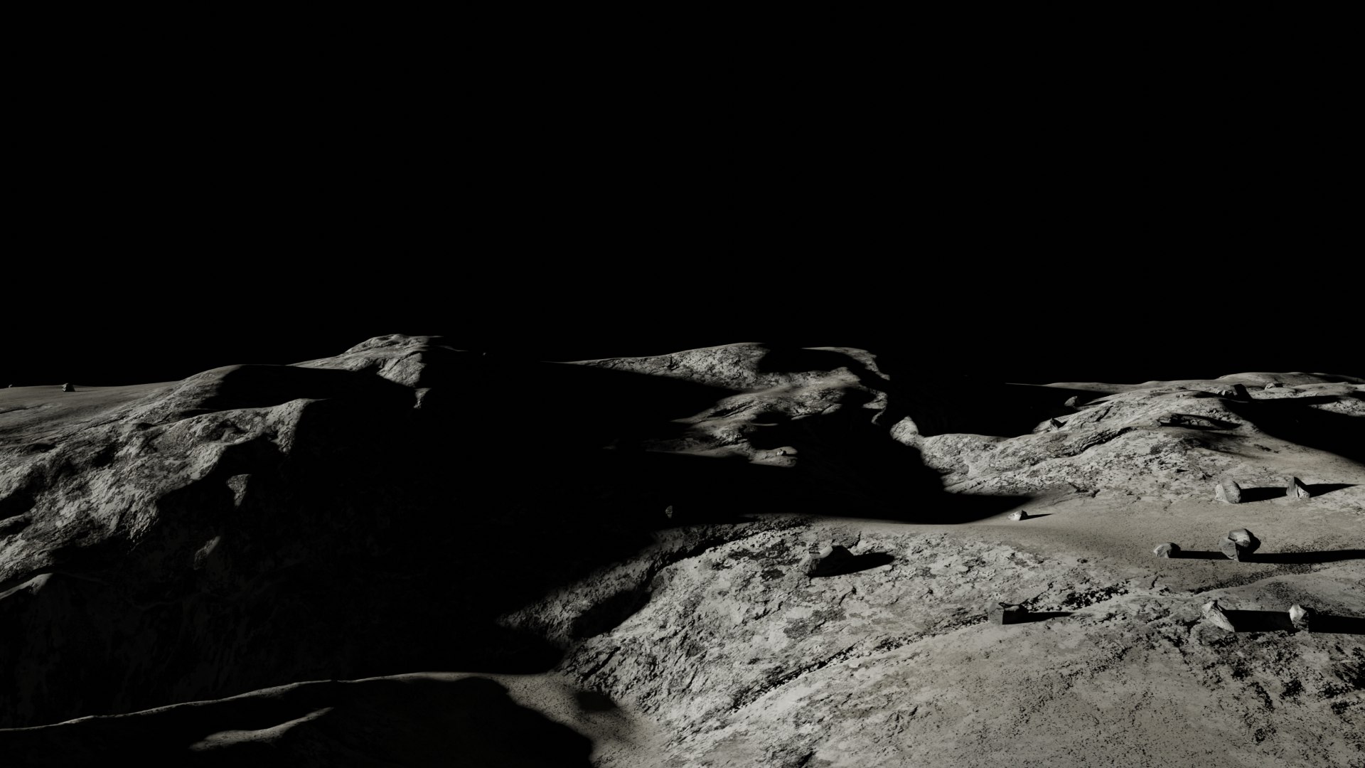 PBR Photorealistic Lunar Surface 3D Model - TurboSquid 1981655
