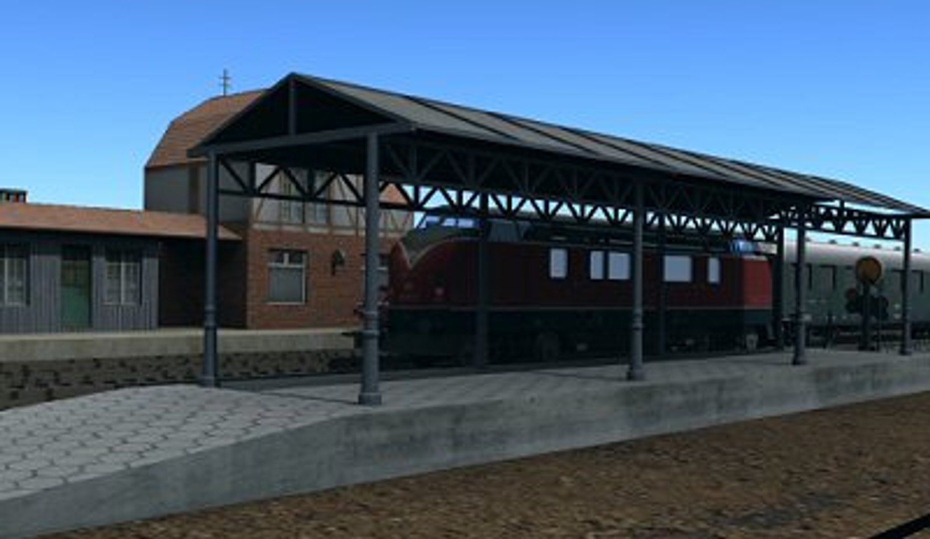 3d Model Train Platform