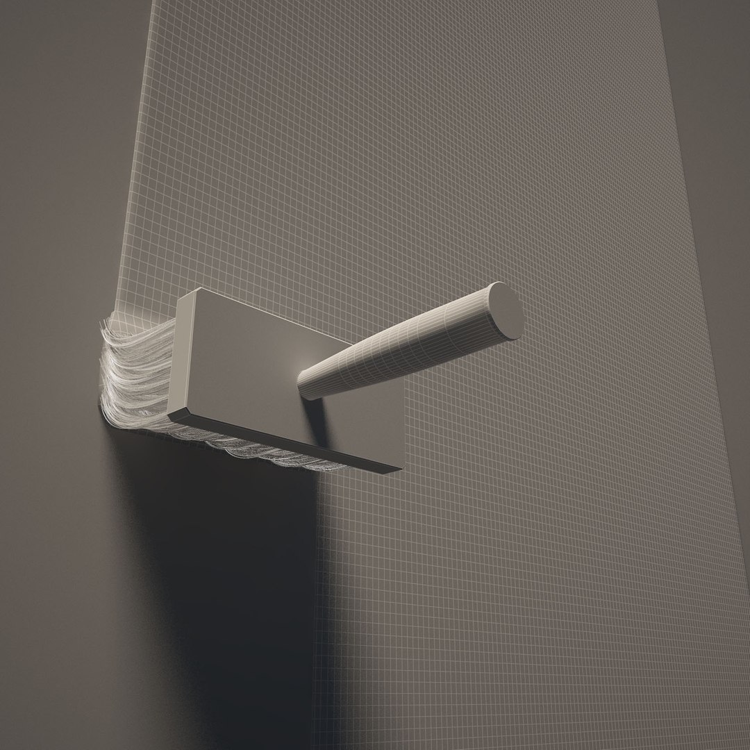 3d Flat Brush Model
