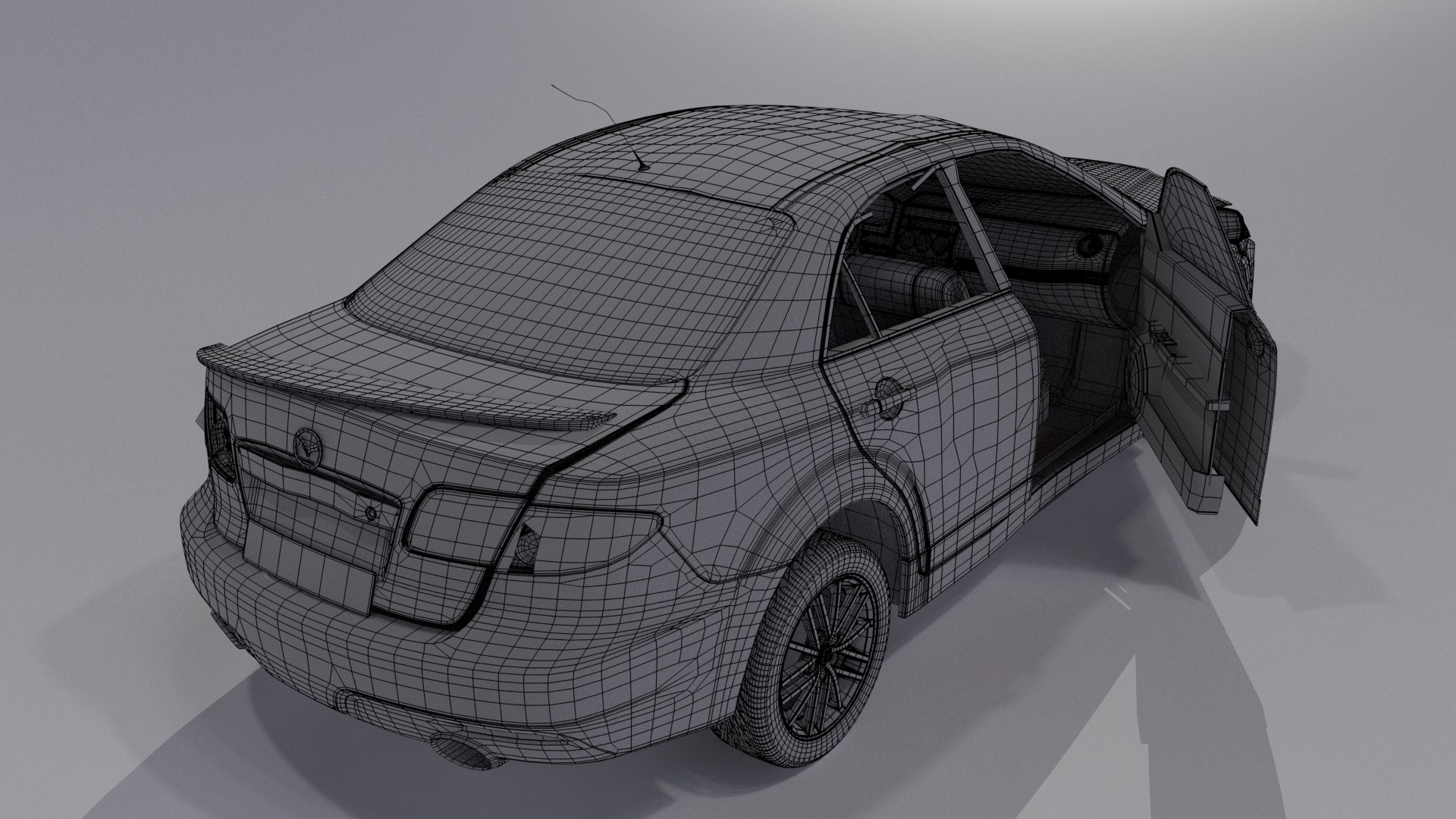3D Wrecked Car Model - TurboSquid 1346714