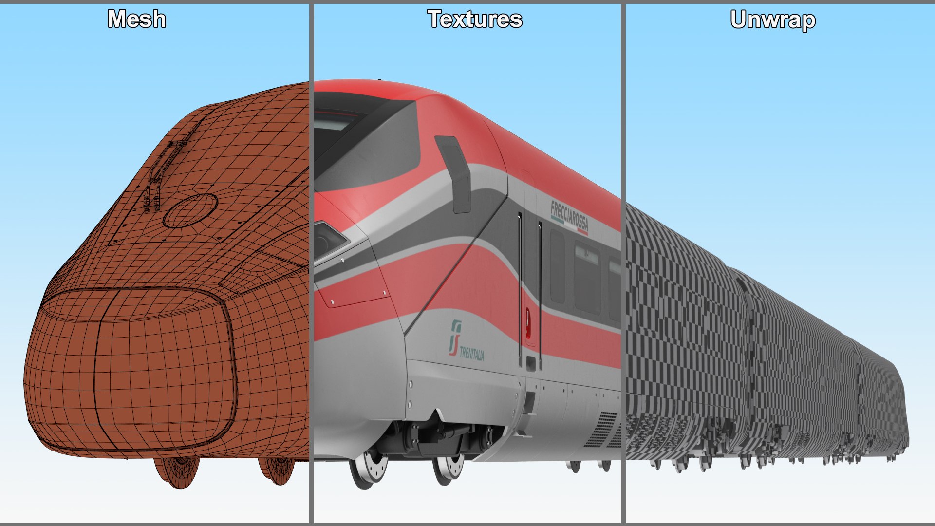 3D Frecciarossa 1000 High Speed Train Model - TurboSquid 2091924