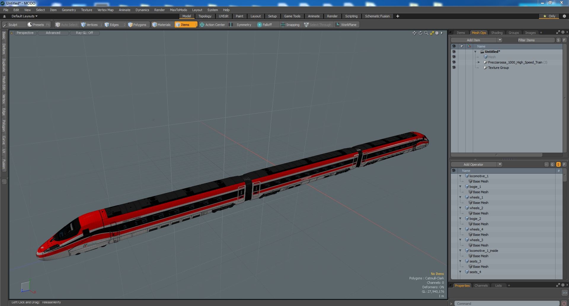 3D Frecciarossa 1000 High Speed Train model - TurboSquid 2091924