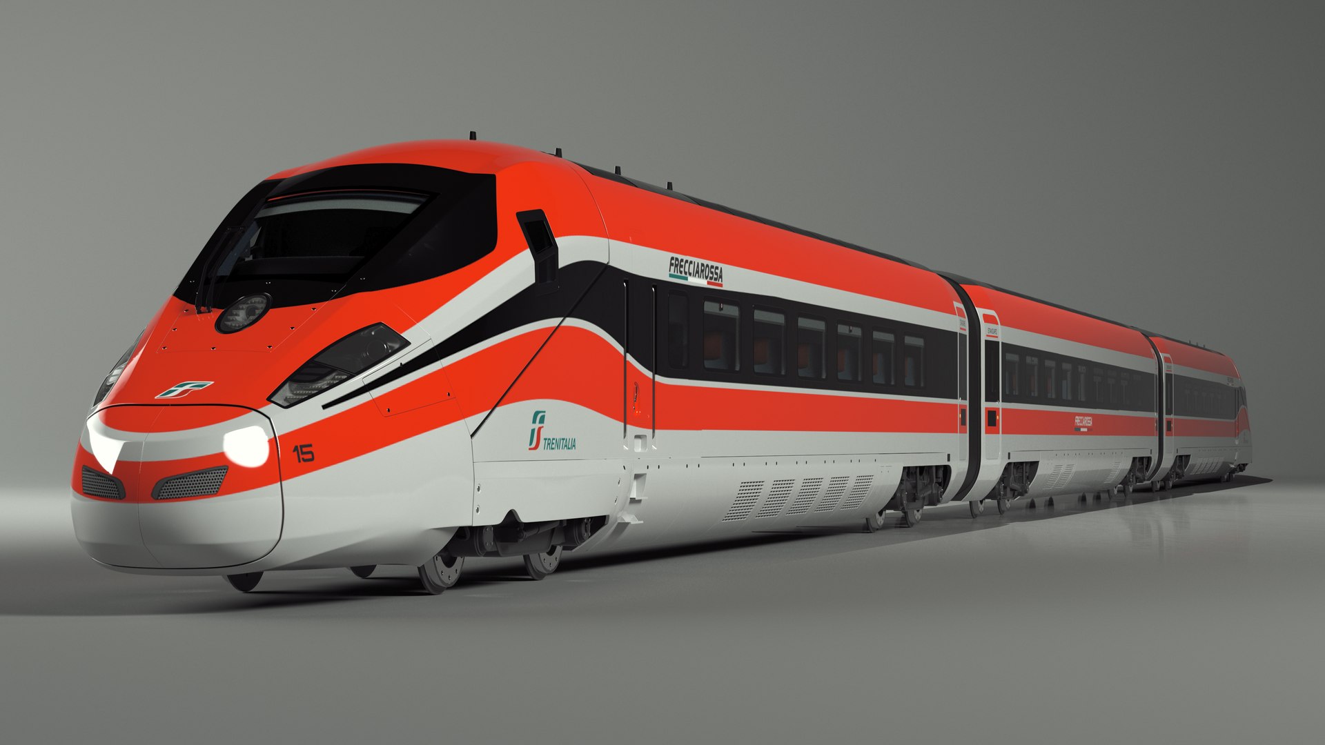 3D Frecciarossa 1000 High Speed Train model - TurboSquid 2091924