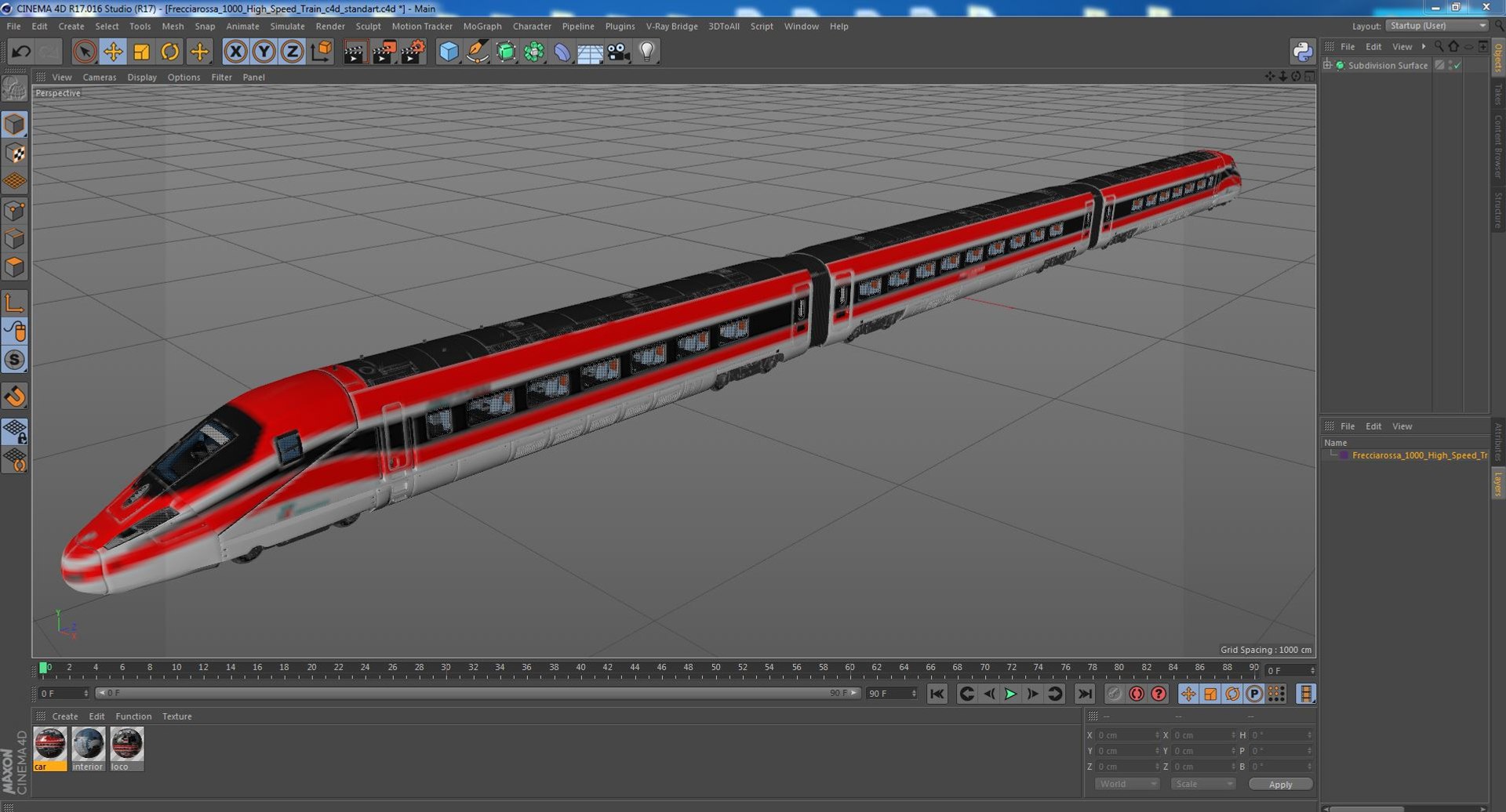 3D Frecciarossa 1000 High Speed Train model - TurboSquid 2091924