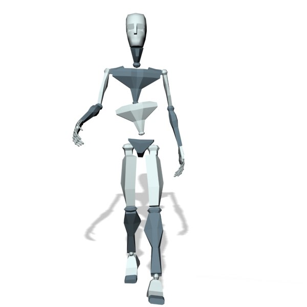 Motion Character Studio Biped lady walk happy