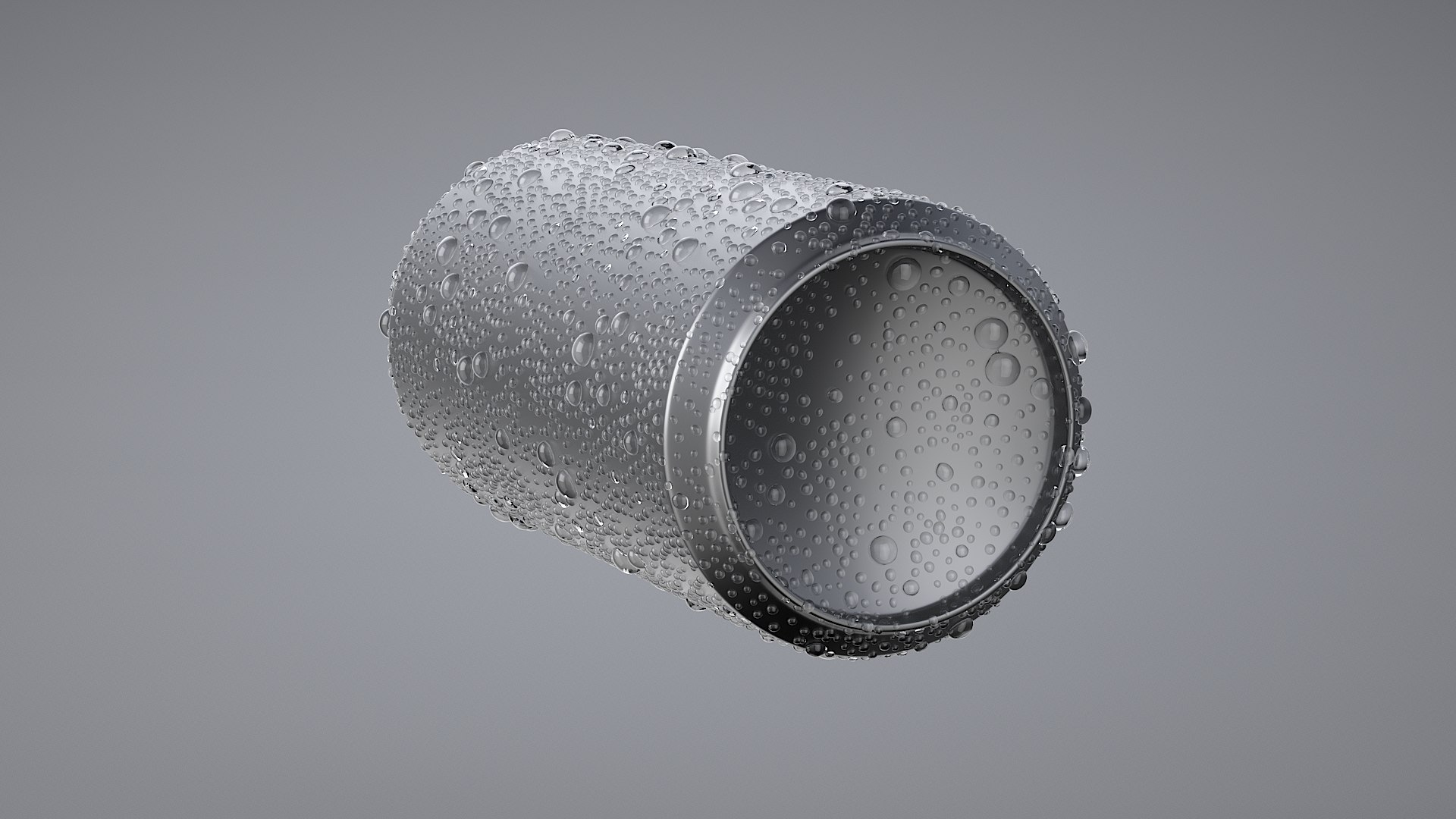 Sleek Beverage Can 270ml with Water Droplets 3D - TurboSquid 2001442