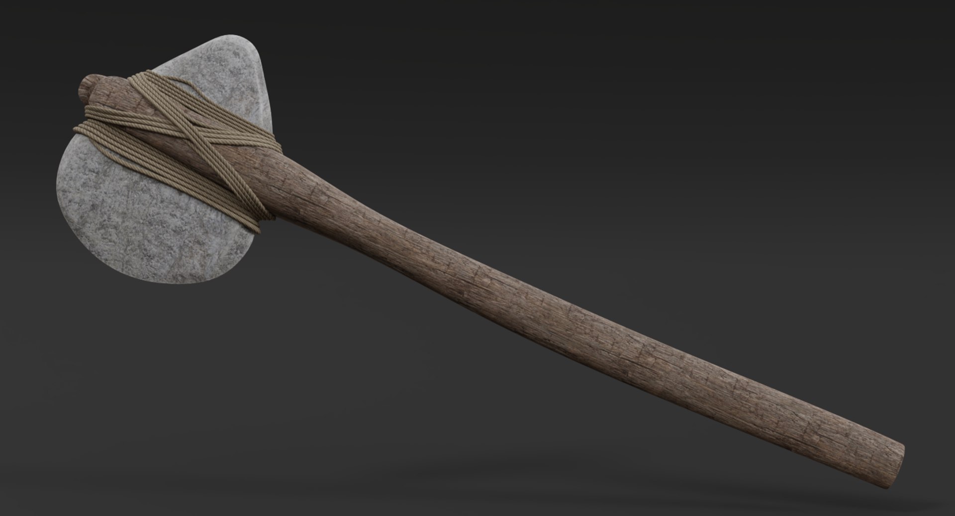 3D Age Axe Stone Model - TurboSquid 1343605