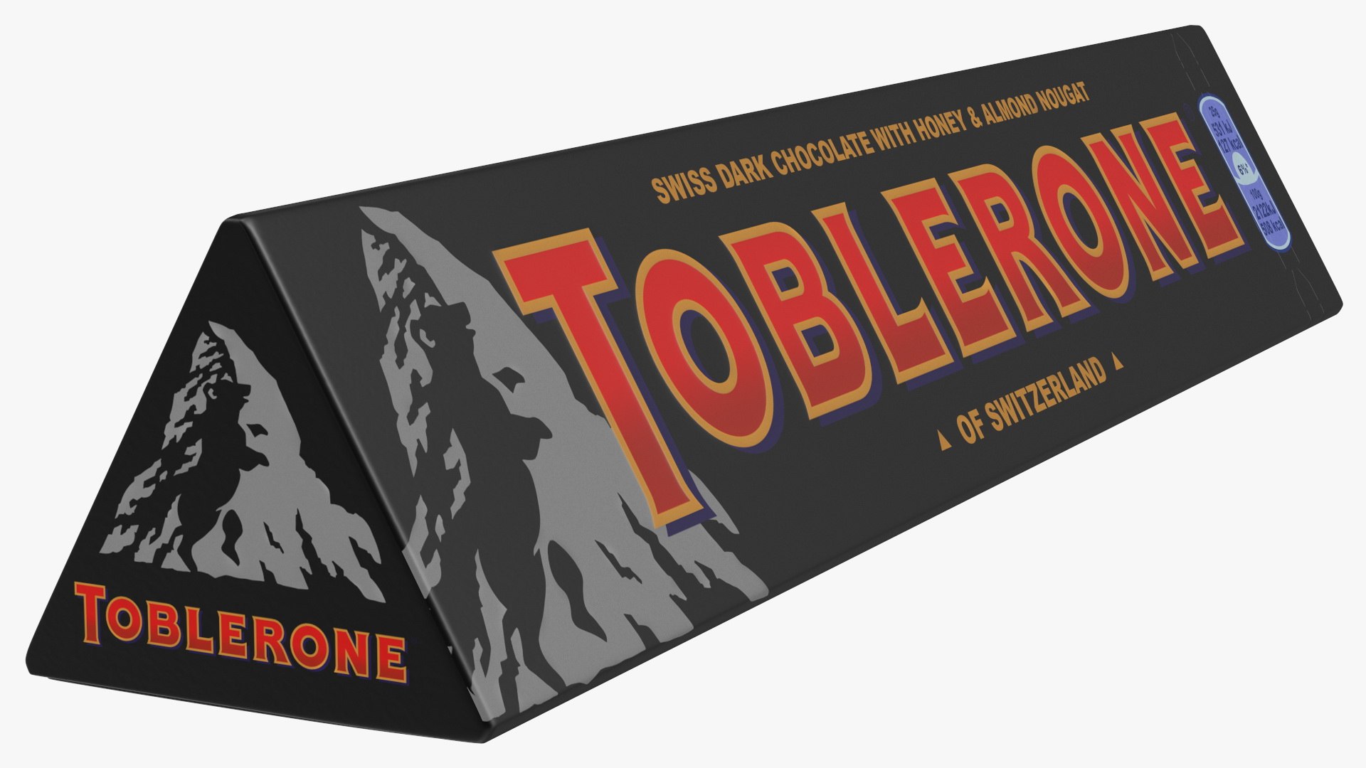 3D Toblerone Dark Chocolate Package - TurboSquid 1769332