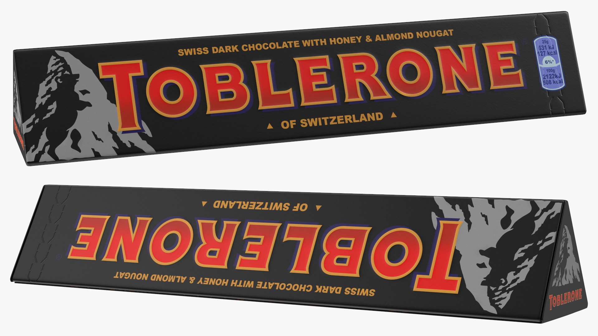 3D Toblerone Dark Chocolate Package - TurboSquid 1769332