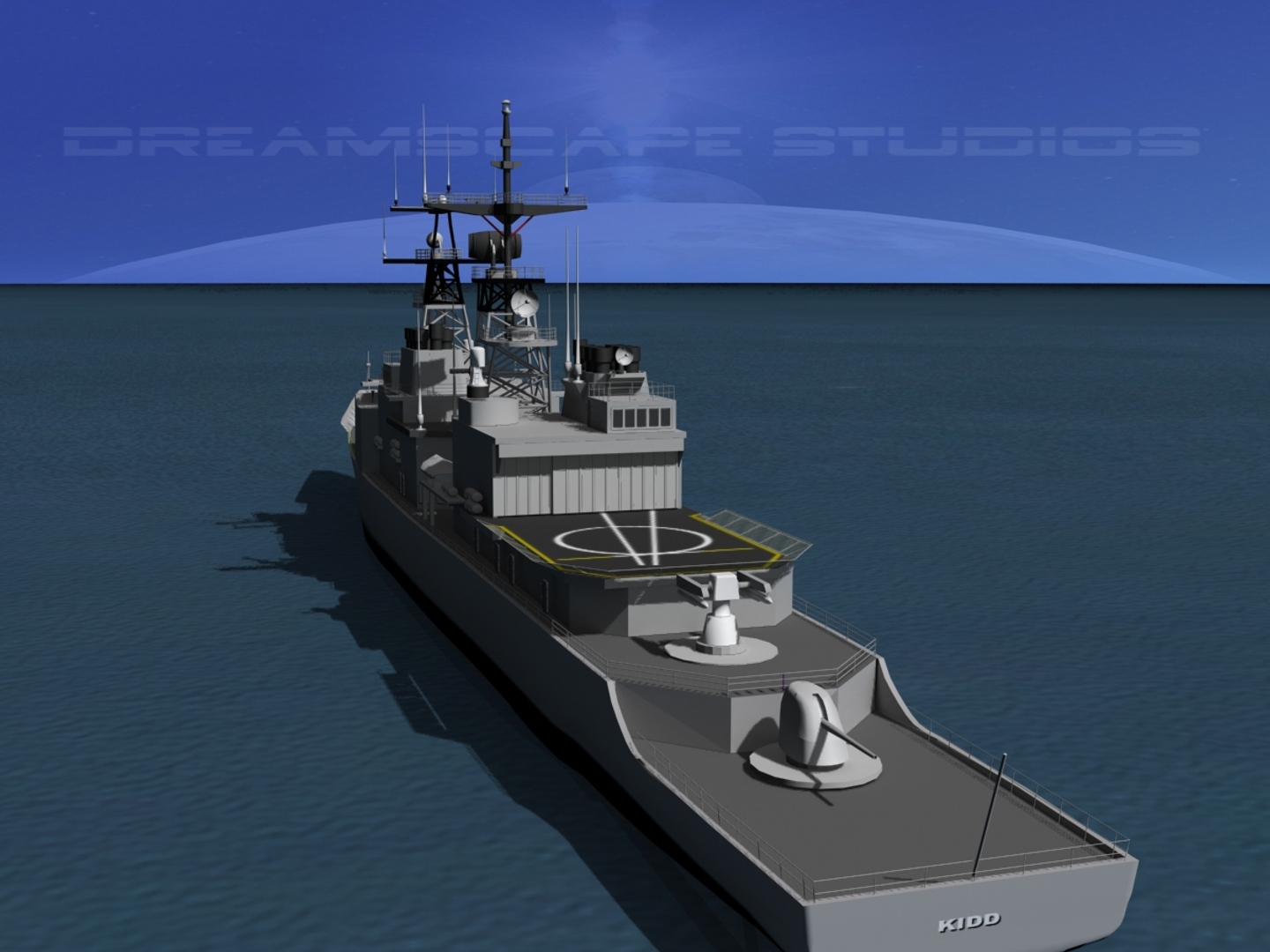 kidd class destroyer 3d 3ds