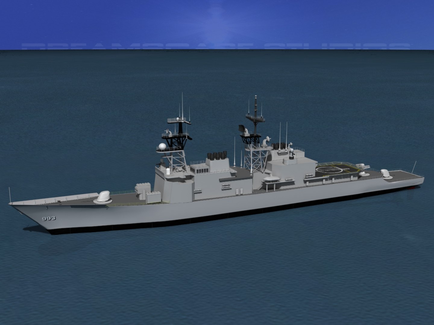 Kidd Class Destroyer 3d 3ds